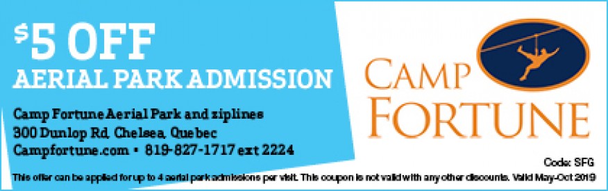 Camp Fortune Coupon - $5 OFF Aerial Park Admission