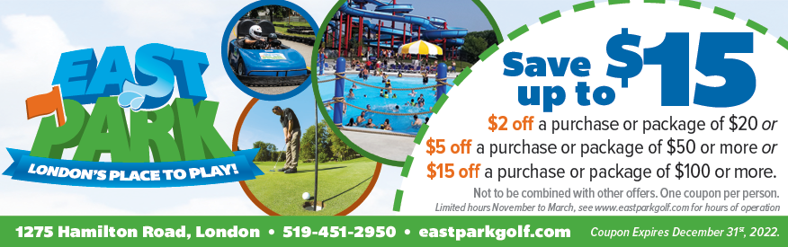 East Park Coupon - Choose one of these great offers!